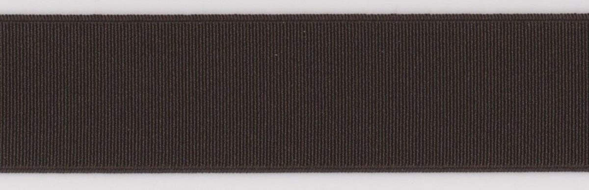 50mm Dark Brown Woven Elastic ( per metre ) - Ann Simpson